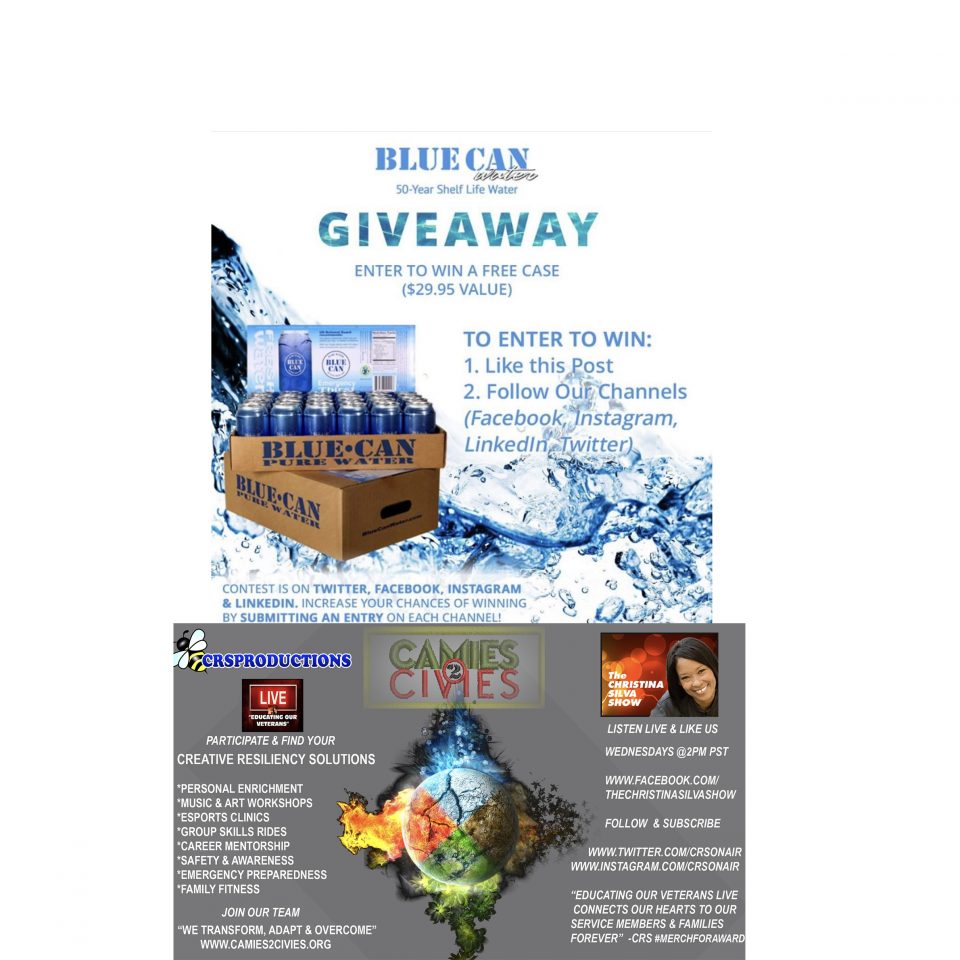 Everyone Needs Blue Can Emergency Water * 50 Year Shelf Life * Safer At ...